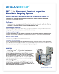 Fluorescent Penetrant Inspection (FPI) Rinse Water Recycling Systems ...